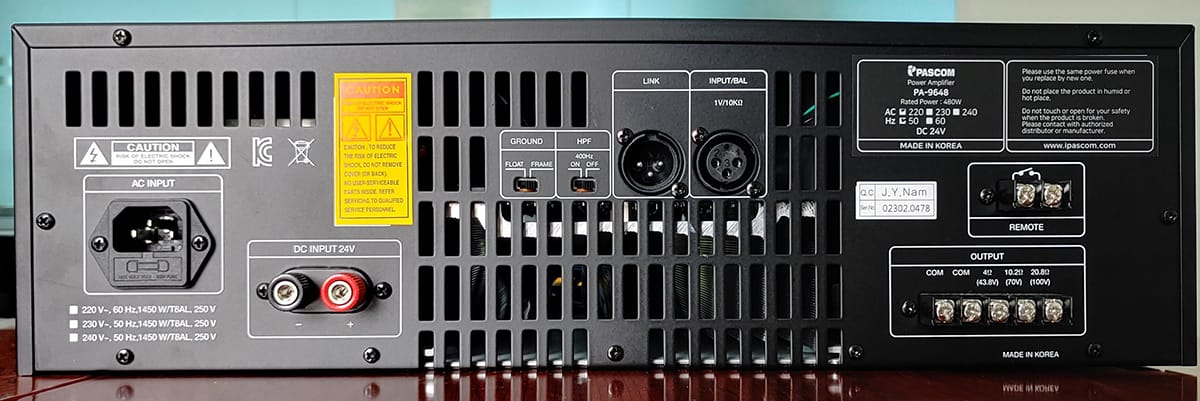 PA-9636 Bộ khuếch đại công suất 360W - PASCOM