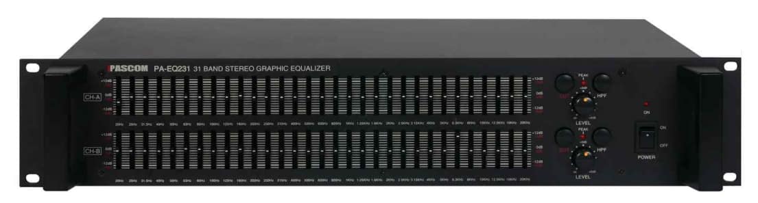PA-EQ 231 Bộ xử lý tín hiệu 2 kênh 31 band - PASCOM